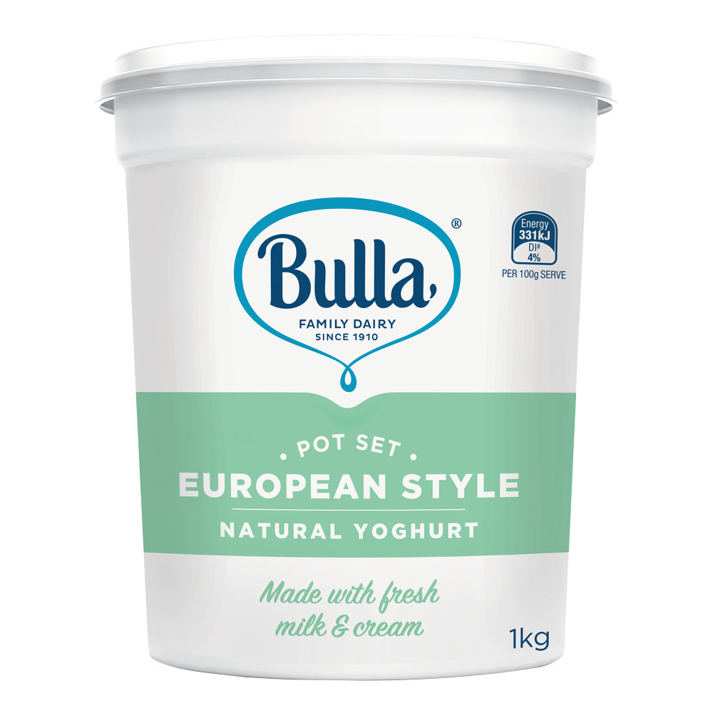 Bulla Greek Style Natural Yoghurt 1Kg | Bulla Foodservice