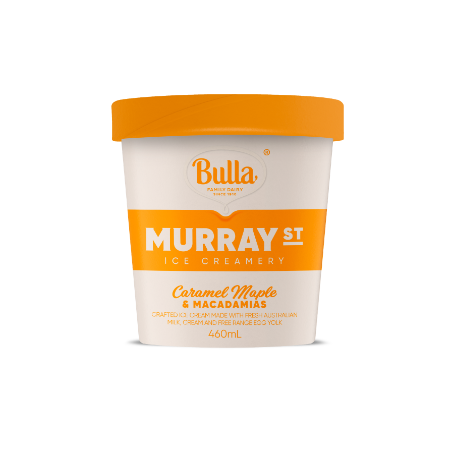 Bulla Crunch Caramel Strawberry Honeycomb 8 Pack | Bulla Foodservice