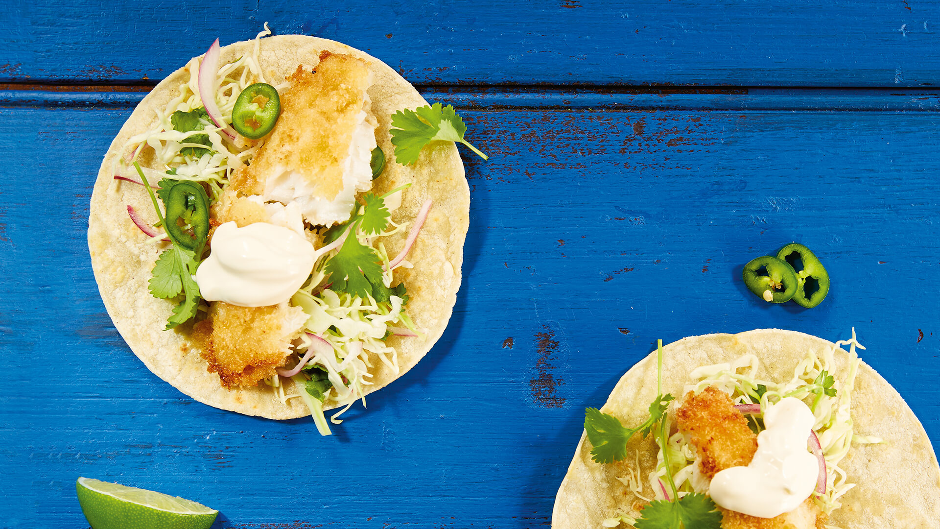crispy spiced fish & shredded slaw tortillas | Bulla Foodservice
